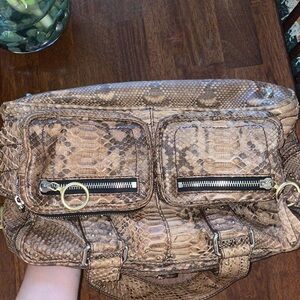 Chloe | Bags | Chloe Large Python Betty Bag | Poshmark